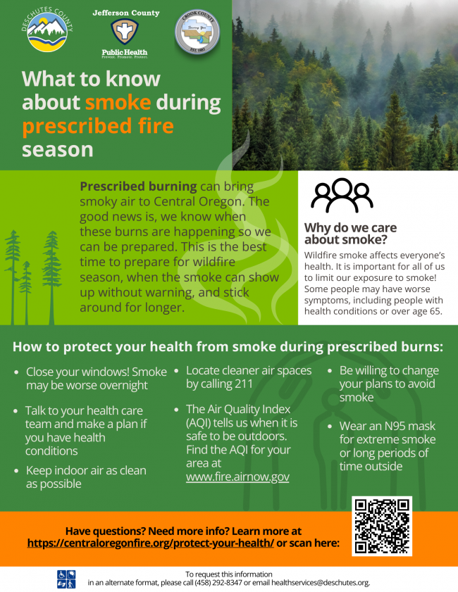 Smoke and Health RX Burn 1 pager | Deschutes County Oregon